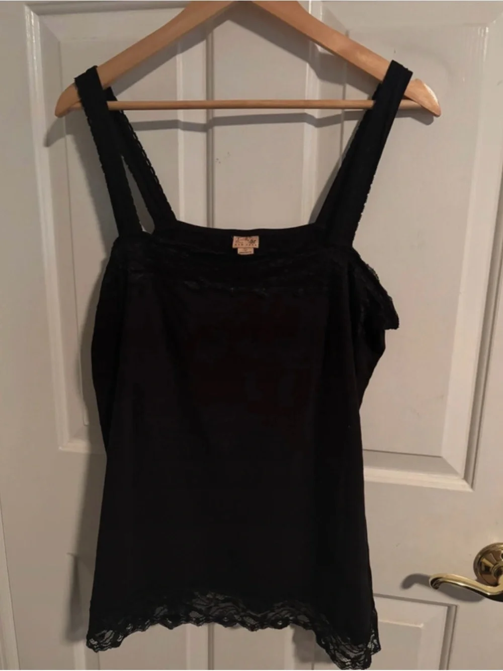 Turtle Bay | Tops | Turtle Bay Black Lace Trim Tank Top | Poshmark